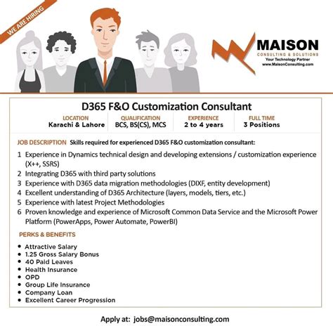 Hiring D365 Fno Developer Job Mahwish Saleem