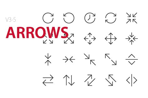 100 Arrows UI Icons MasterBundles