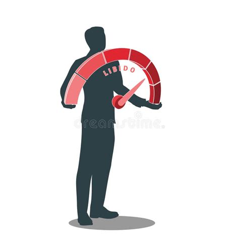 Man Holding Libido Level Measuring Device Scale Stock Vector Illustration Of Sensuality