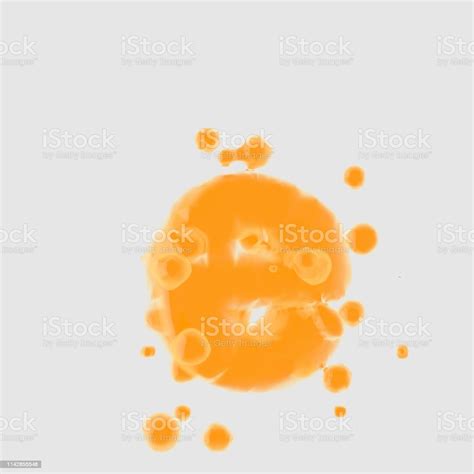 3d 문자 E 소문자입니다 흰색 배경에 고립 된 방울과 오렌지 주스 글꼴 0명에 대한 스톡 사진 및 기타 이미지 0명 3차원 형태 감귤류 과일 Istock