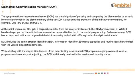 Uds Vehicle Diagnostics In Autosar Software Architecture Pptx
