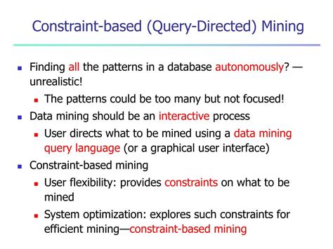 Ppt Cps 19603 Information Management And Mining Constraint Based