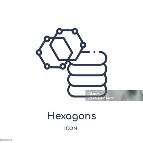 인공 지능 개요 컬렉션에서 선형 육각형 아이콘입니다 흰색 배경에 고립 된 얇은 라인 육각형 벡터 육각형 유행 그림 0명에 대한 스톡 벡터 아트 및 기타 이미지 Istock