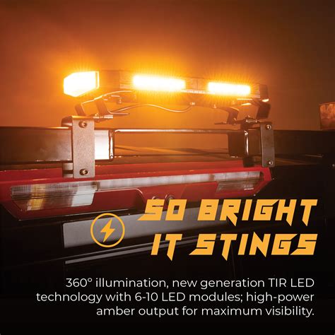 Putco Hornet Led Strobe Light Bar With Backrack Mount 24 Long Led