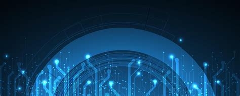 Abstract Blue Technology Background With Glowing Lines 53965757 Vector