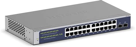 Amazon Com NETGEAR 24 Port Gigabit Ethernet Smart Switch GS724T Managed Optional 1 Year