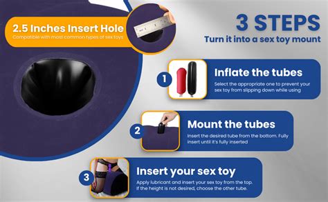 Hands Free Inflatable Sex Pillow With Suction Cup Dildo