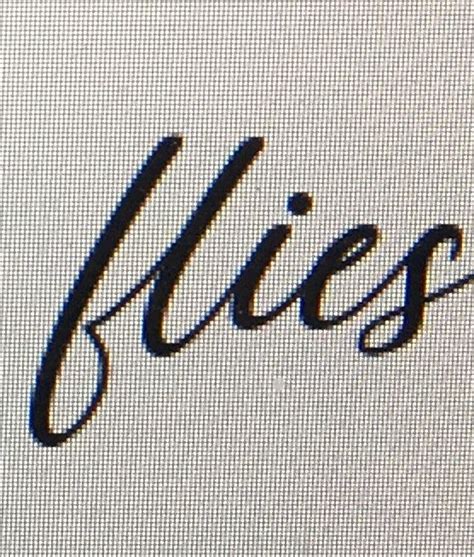 Miles In Cursive Calligraphy