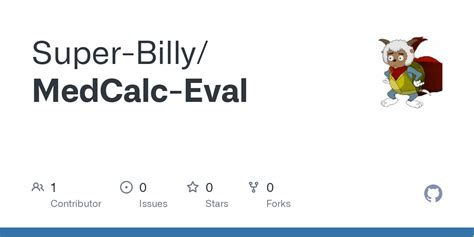 Github Super Billy Medcalc Eval
