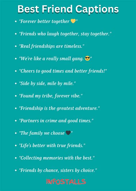 500 Unique Friend Captions For You Infostalls