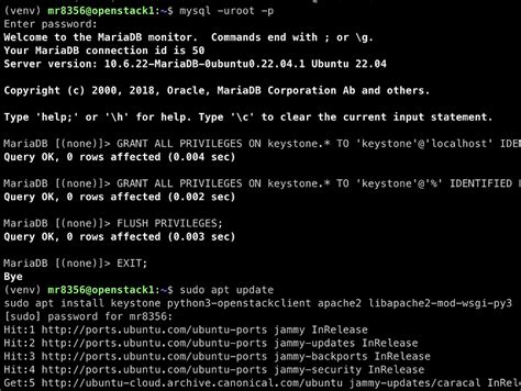 [openstack] 오픈스택 키스톤 Keystone 설치 User Role Project 엔드포인트 Endpoint 관리