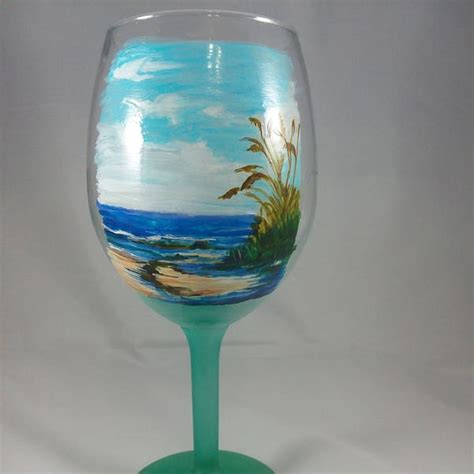 Beach Glassware Etsy