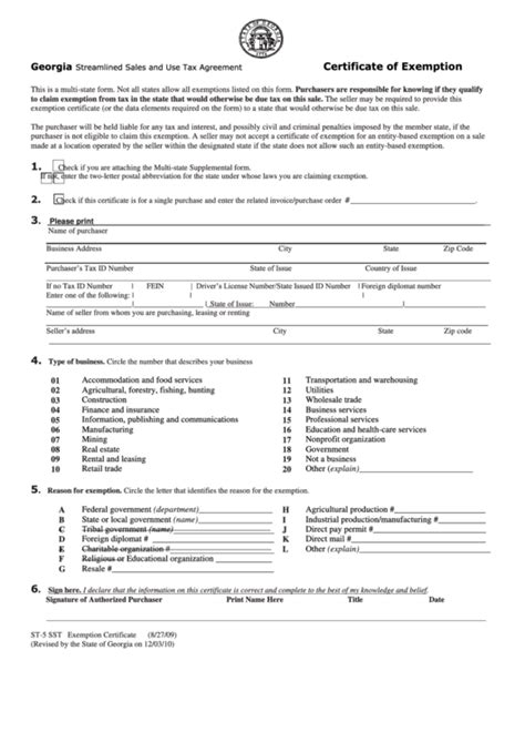 Uniform Sales Tax Exemption Form At Jerome Weeks Blog