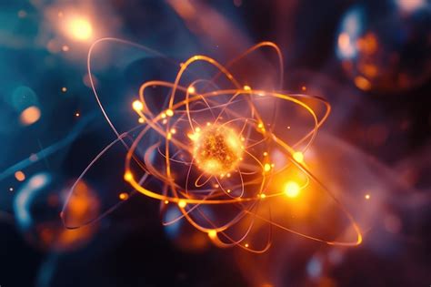 Premium Ai Image Atomic Dance Subatomic Realm Electrons Neutrons And Protons Orbit A Fixed
