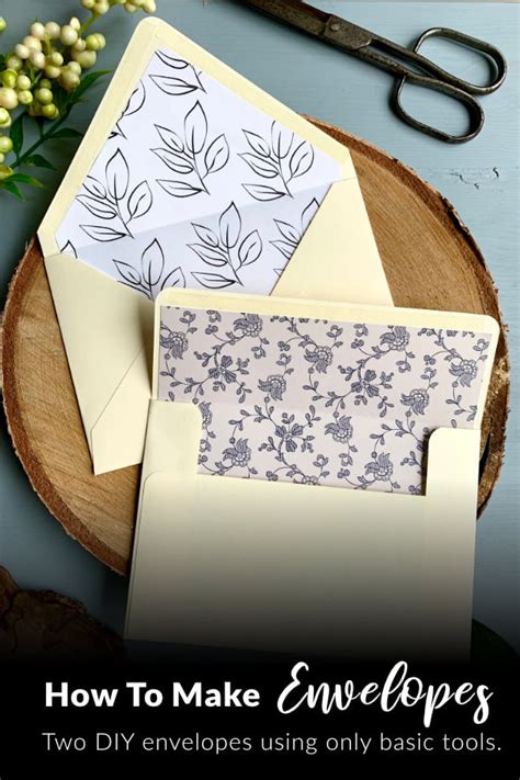 How To Make Simple Envelopes And Envelope Liners Using Basic Tools Nordicbee