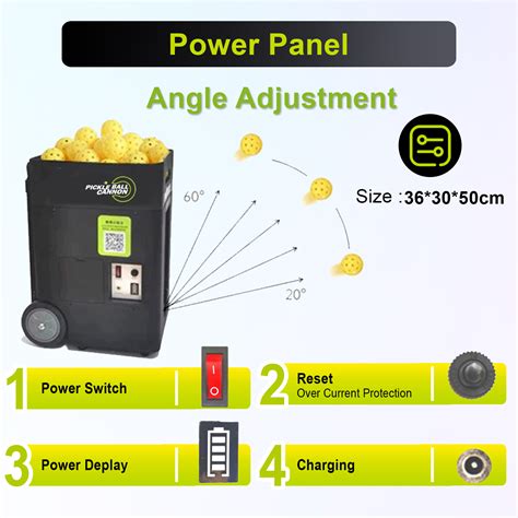 Ultimate Pickle Ball Cannon Advanced Remote Control Padel Ball Machine