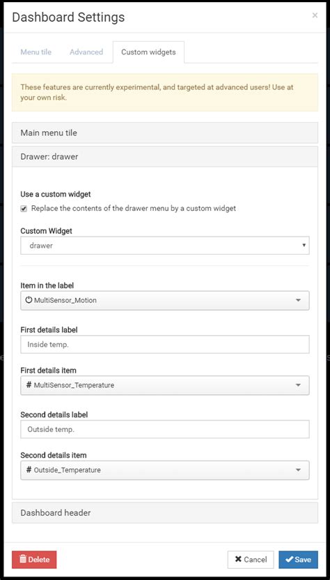 New Display Options Incl Experimental Custom Widgets Everywhere Habpanel Openhab Community