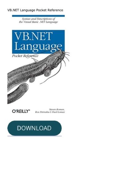 Pdf Download Vbnet Language Pocket Reference
