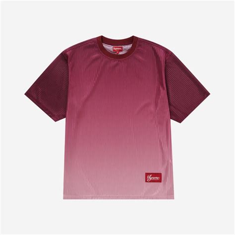 슈프림 그라디언트 메쉬 스트라이프 저지 마젠타 23ss Supreme Kream