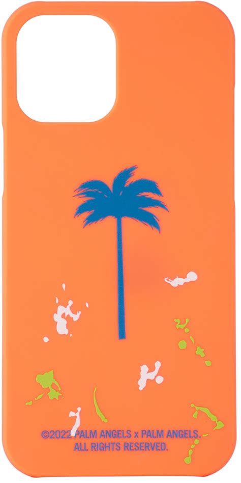 Orange Palm Tree Iphone 12 Pro Max Case By Palm Angels On Sale