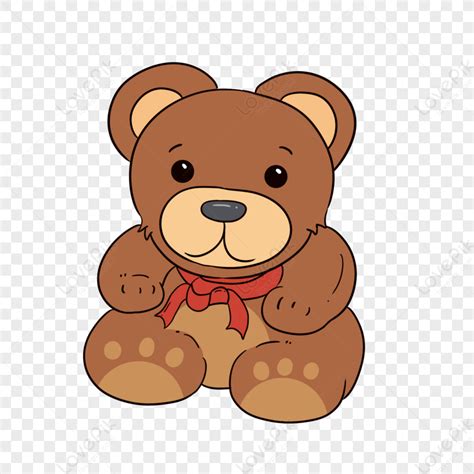 갈색 행복한 곰 일러스트미술미소모양 Png 일러스트 무료 다운로드 Lovepik