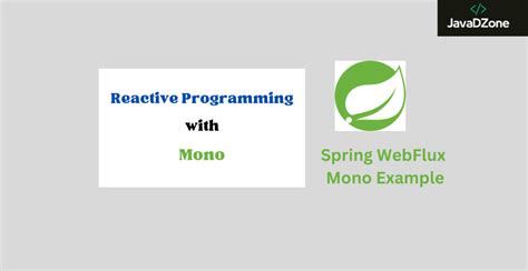 Spring Webflux Mono Example Javadzone