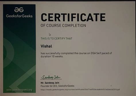 Vishal Magar On Linkedin Geeksforgeeks Datastructures Training