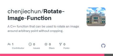 Github Chenjiechunrotate Image Function A C Function That Can Be