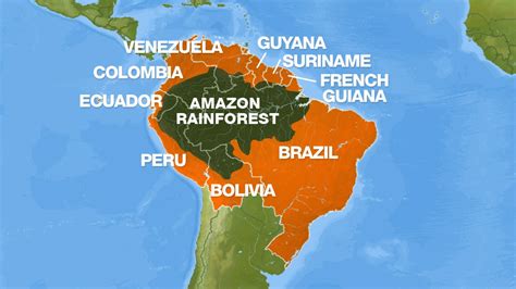 What Countries Does The Amazon Rainforest Cover