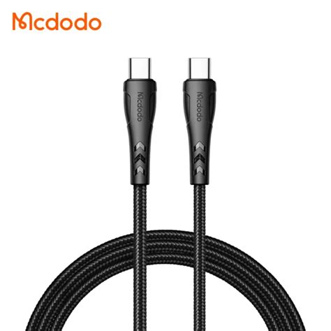 Mcdodo 60w Pd Type C To Type C Super Fast Charge Data Cable Mamba Series Black 1 Tech Point 53