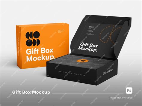 Realistic Inside And Outside T Box Isolated Mockup Premium Psd