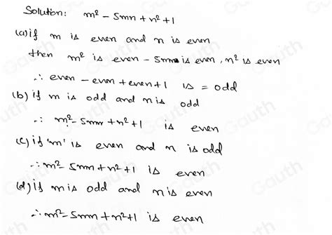 Solved Prove Or Disprove The Following If M Is Odd And N Is Even