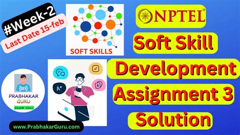 Nptel Soft Skill Development Assignment 3 Solutions 2023 Detailed Explanation By Prabhakar