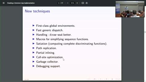 Creating A Common Lisp Implementation Sicl Youtube