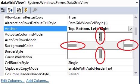C Datagrid Is Not Resizing With Winform Stack Overflow