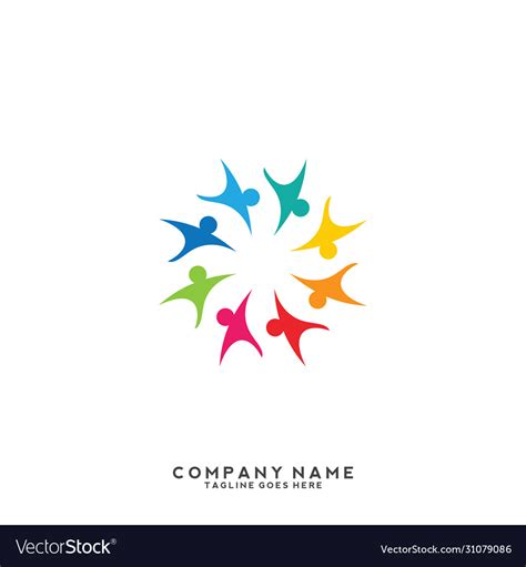 People Community Creative Hub Social Connection Vector Image