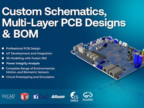Design Professional Pcb Schematics And Layouts Using Altium Kicad Proteus Orcad By Engineer0014