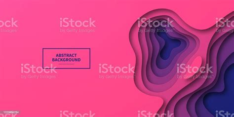 종이 컷 배경 보라색 추상파 모양 트렌디 한 3d 디자인 3차원 형태에 대한 스톡 벡터 아트 및 기타 이미지 3차원 형태 곡선 광대한 Istock