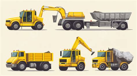 4 건설 차량 이름 및 사진 무료 다운로드 사진 그림 및 배경 이미지 Pngtree