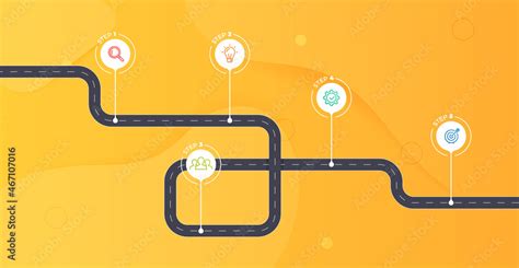 Timeline Infographics Template Workflow Process Chart Vector