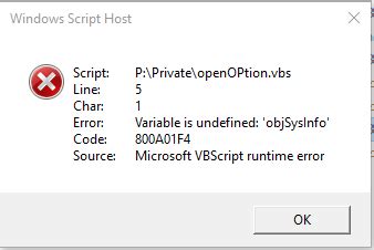Vbscript Vbs Script To Open Certain Applications Depending On Computer Name Stack Overflow