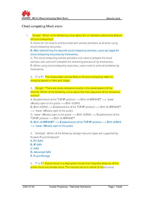 Cloud Computing Mock Exam Cloud Computing Mock Exam （single）which Of The Following Is True