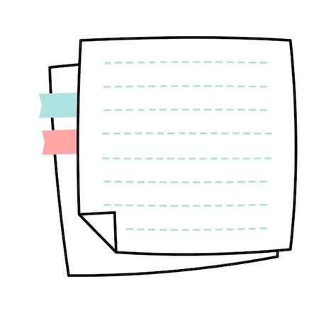 Premium Vector Paper Sheets With Marker Stickers Icon Vector Illustration