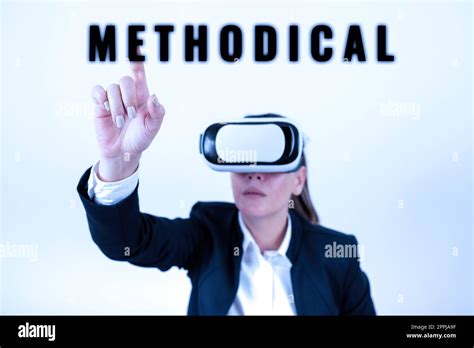 Text Sign Showing Methodical Concept Meaning System Of Methods Used In