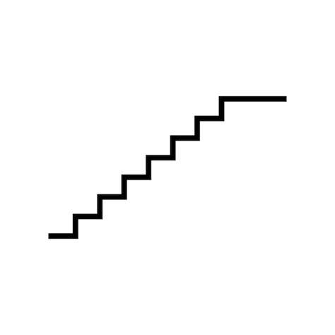 Premium Vector Stairs Icon Vector