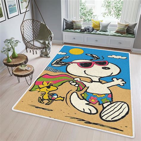 Snoopy And Woodstock Vacation Summer Peanuts Cartoon T Lover Area R