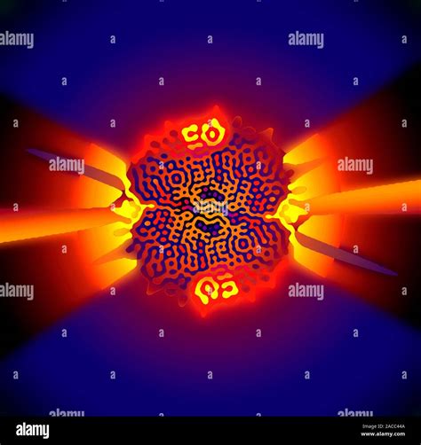 quantum tunneling computer model of a quantum wavefunction trapped in