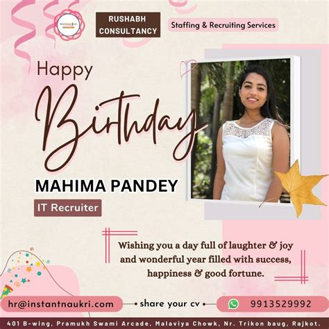 rushabh group of companies on linkedin happybirthday birthday specialday enjoy happiness