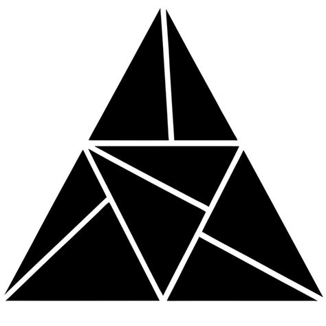 A Random Shape Gradient Of Black Triangular Shapes Illustration Line Art 50996733 Vector Art At