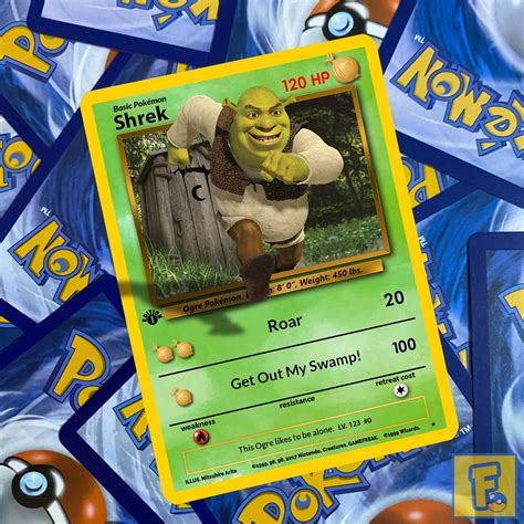 Shrek Pokemon Card Hilarious T For Funny Unique T For Birthday